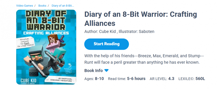 Cube Kid‘s Diary of an 8 Bit Warrior Series Book 1-9 Review [Free ...