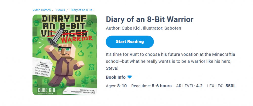 Cube Kid‘s Diary of an 8 Bit Warrior Series Book 1-9 Review [Free ...