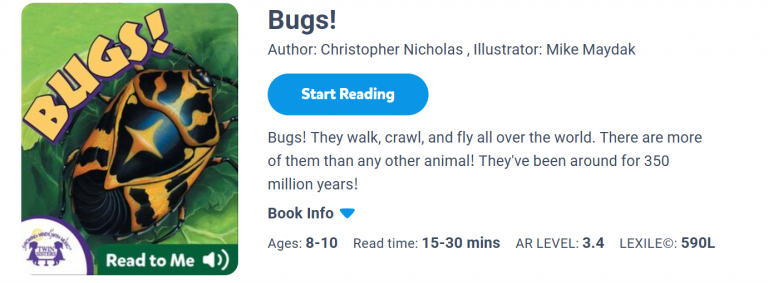 10 Fun & Easy Kids' Bug and Insect Books You Can Read [Free Online ...